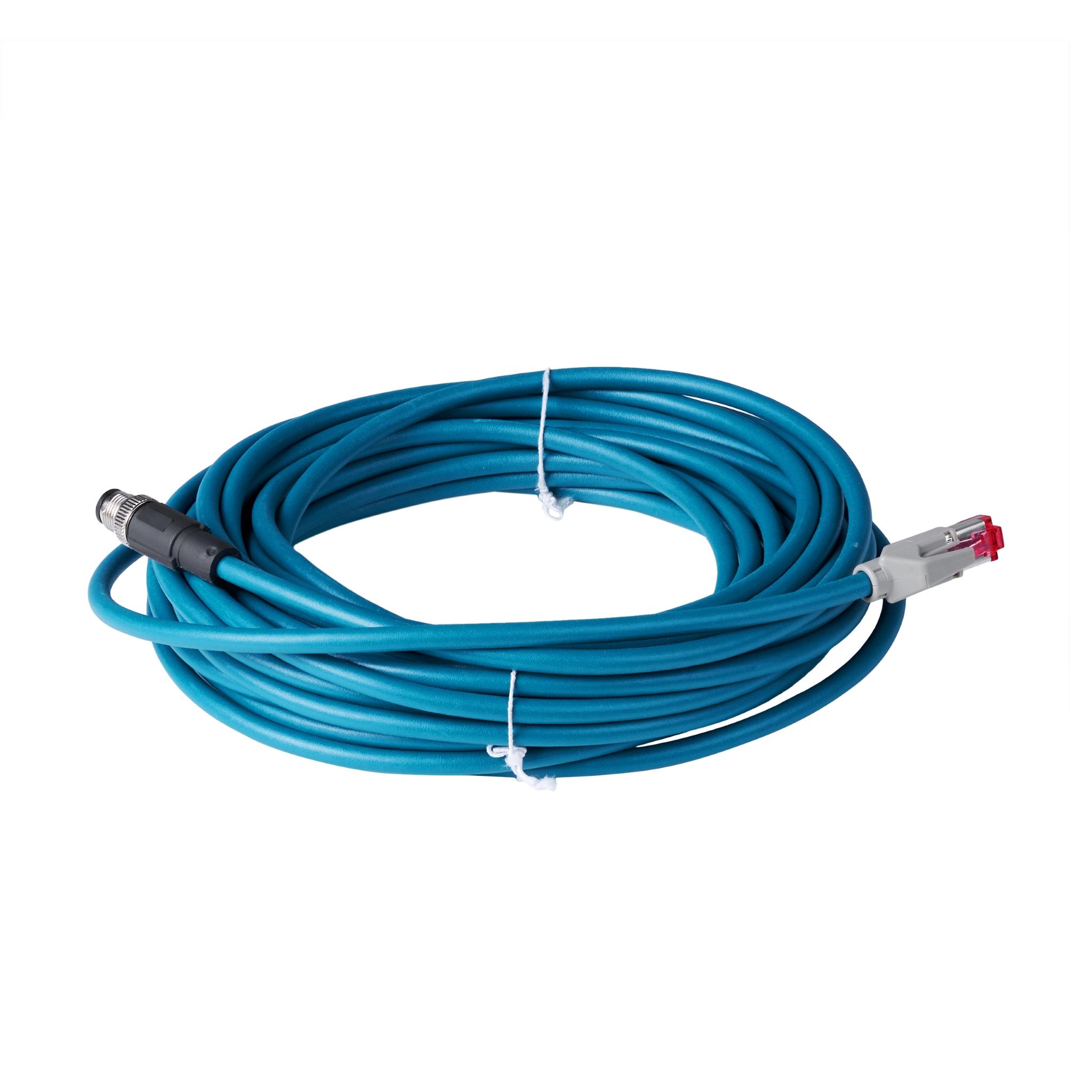 SMC POD EtherNet/IP Cable with M12 Connector and RJ45 Plug - 10M Long